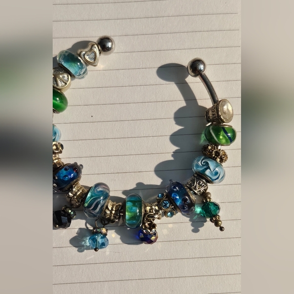 Trollbeads | Jewelry | Assorted Glass 925 Beads Troll Blue And Basic ...